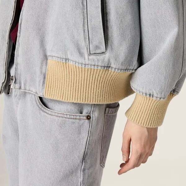 Miu Miu Denim Blouson Jacket