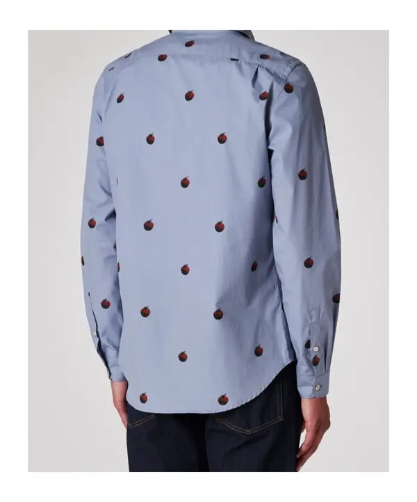Paul Smith Tomato-print Poplin Shirt