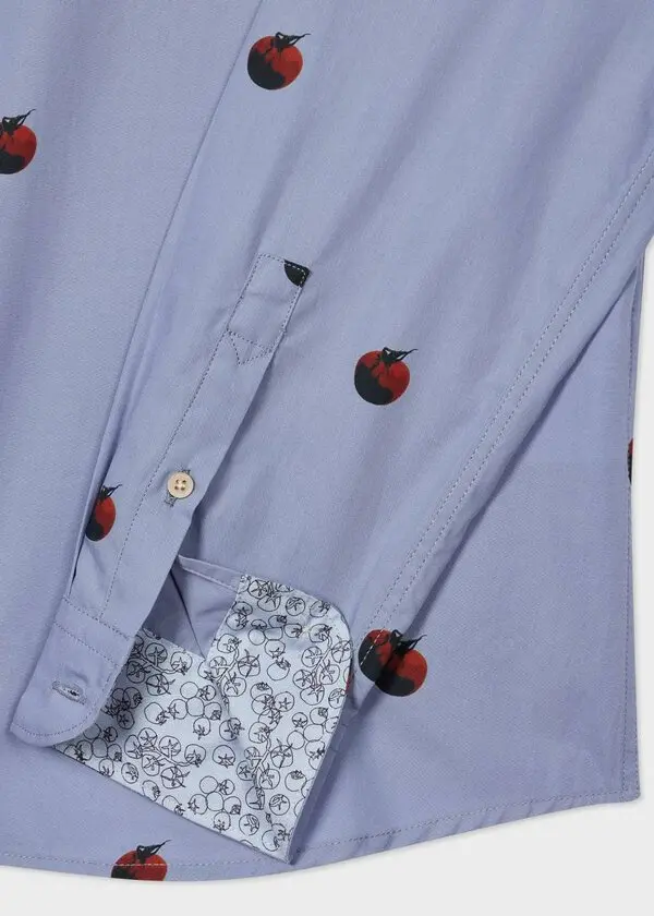 Paul Smith Tomato-print Poplin Shirt
