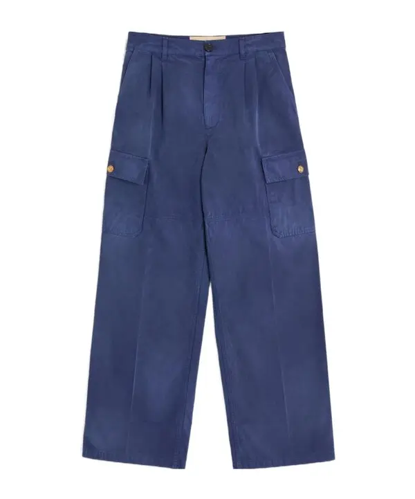 Valentino Garavani Denim Cargo Trousers - Medium Blue