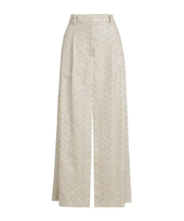 Brunello Cucinelli Chevron Maxi Skirt