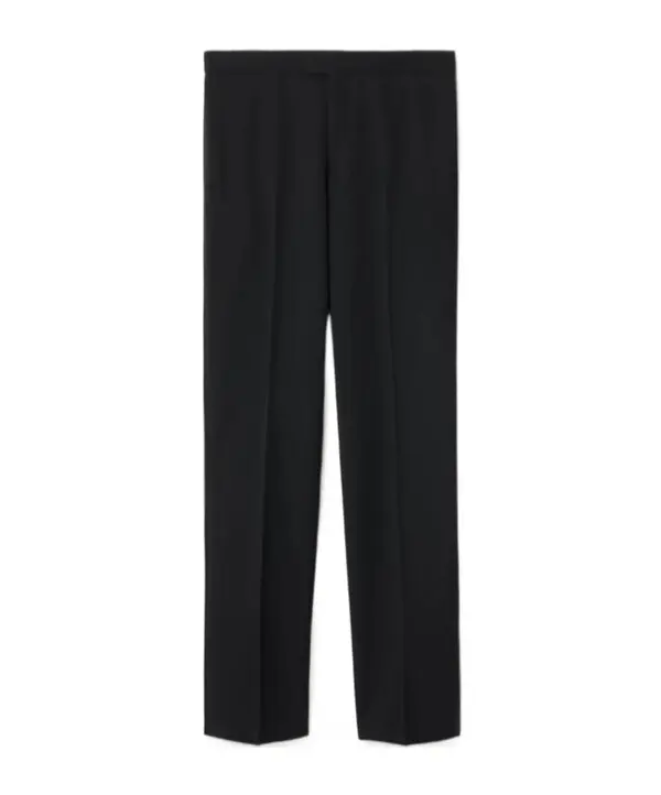 Burberry Grain De Poudre Wool Tuxedo Trousers