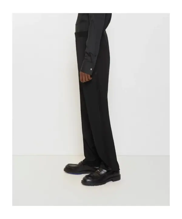 Burberry Grain De Poudre Wool Tuxedo Trousers