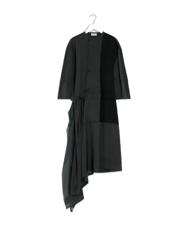 LEMAIRE Asymmetrical Pleated Blouse Dress