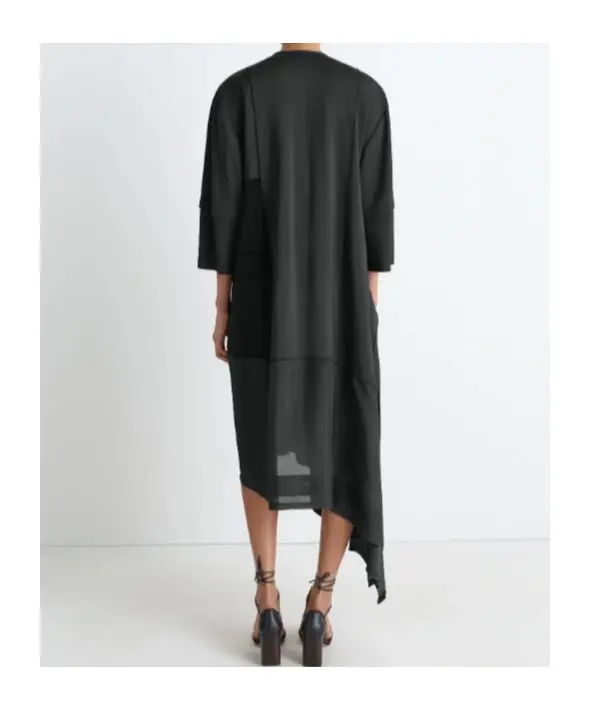 LEMAIRE Asymmetrical Pleated Blouse Dress