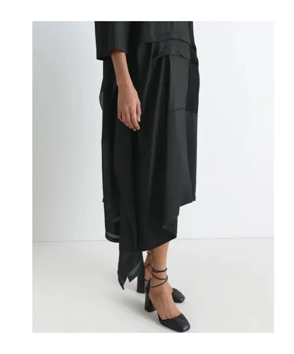 LEMAIRE Asymmetrical Pleated Blouse Dress