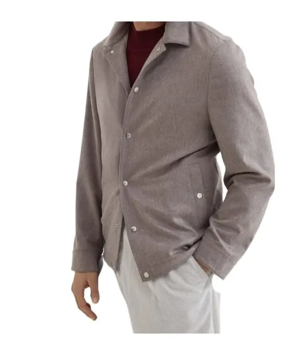 Brunello Cucinelli Cashmere Flannel Shirt Jacket