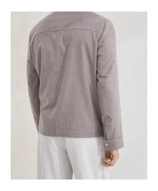 Brunello Cucinelli Cashmere Flannel Shirt Jacket