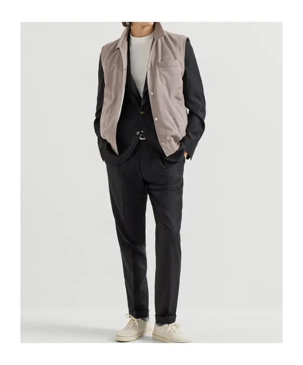 Brunello Cucinelli Flannel Padded Gilet
