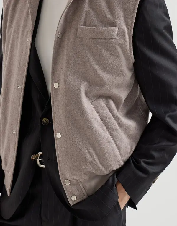 Brunello Cucinelli Flannel Padded Gilet