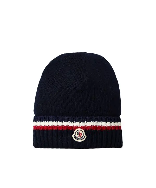 Moncler Simple Striped Hat
