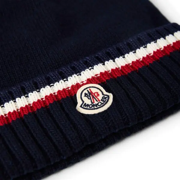 Moncler Simple Striped Hat