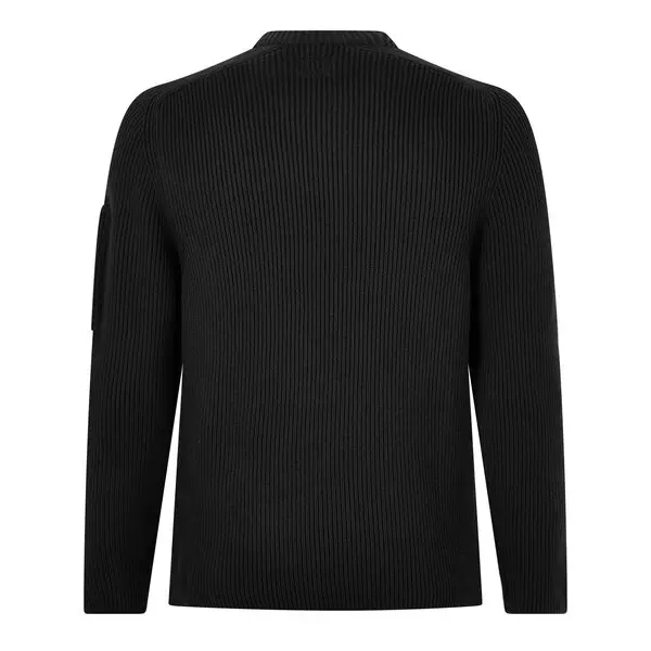 C.P. COMPANY Crew Neck Ribbed Knit Sweater