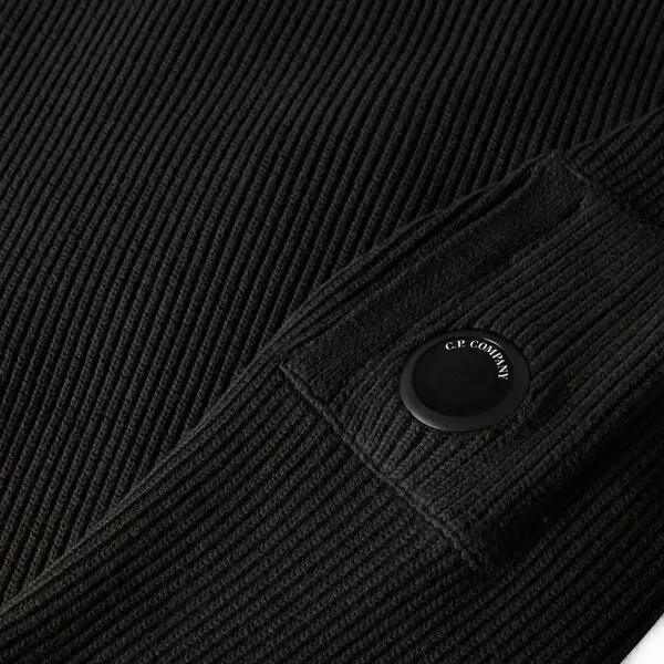 C.P. COMPANY Crew Neck Ribbed Knit Sweater
