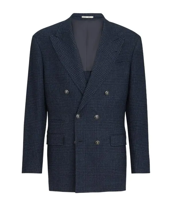 Brunello Cucinelli Peaked-lapel Double-breasted Blazer