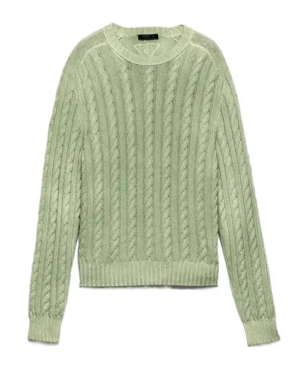 Prada Wool And Cashmere Crew-neck Sweater