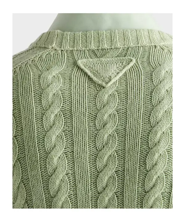 Prada Wool And Cashmere Crew-neck Sweater