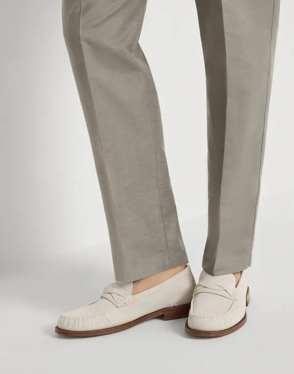 Brunello Cucinelli Suede Detail Loafers