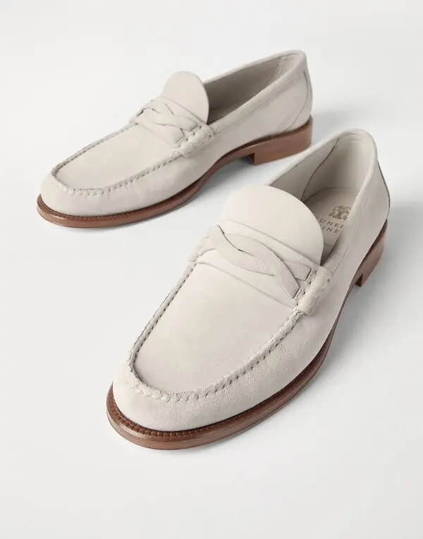 Brunello Cucinelli Suede Detail Loafers