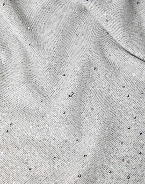 Brunello Cucinelli Fringed Sequin Detailing Scarf