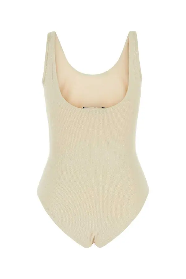 Prada Logo Plaque Sleeveless One-piece Swimsuit