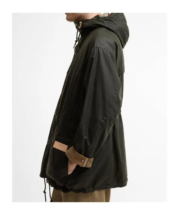 Barbour X Paul Smith Hooded Drawstring Jacket - Olive Green