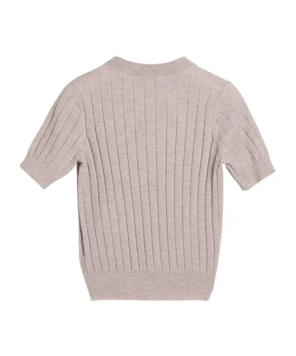 Brunello Cucinelli Ribbed Knit T-shirt
