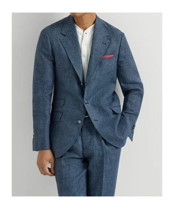 Brunello Cucinelli Houndstooth Single-breasted Blazer