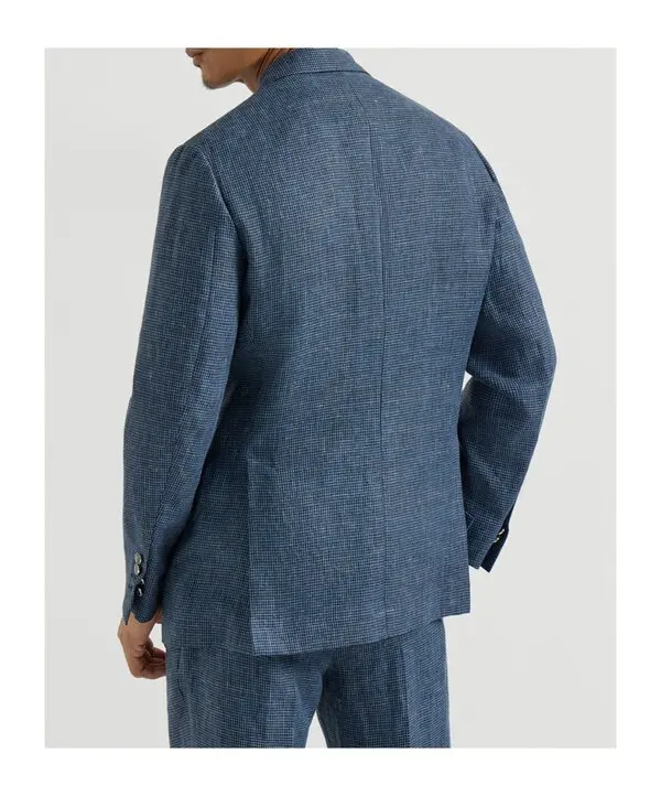 Brunello Cucinelli Houndstooth Single-breasted Blazer