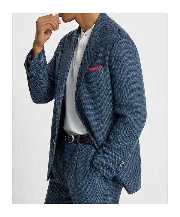 Brunello Cucinelli Houndstooth Single-breasted Blazer