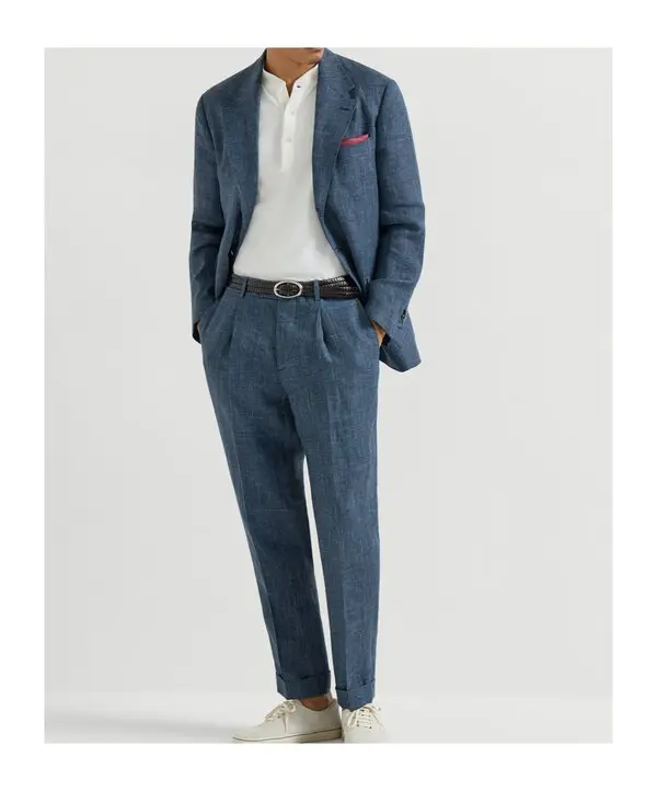 Brunello Cucinelli Houndstooth Single-breasted Blazer