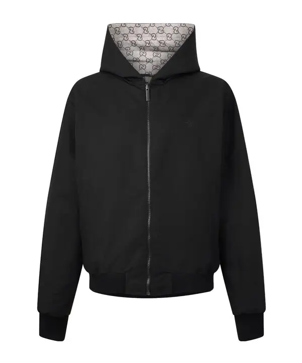 Gucci Retro Zip Up Hooded Jacket