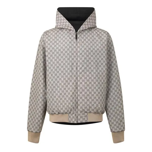 Gucci Retro Zip Up Hooded Jacket