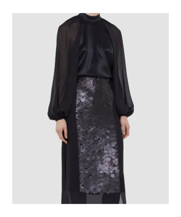 JOSEPH Cave Double Satin Blouse