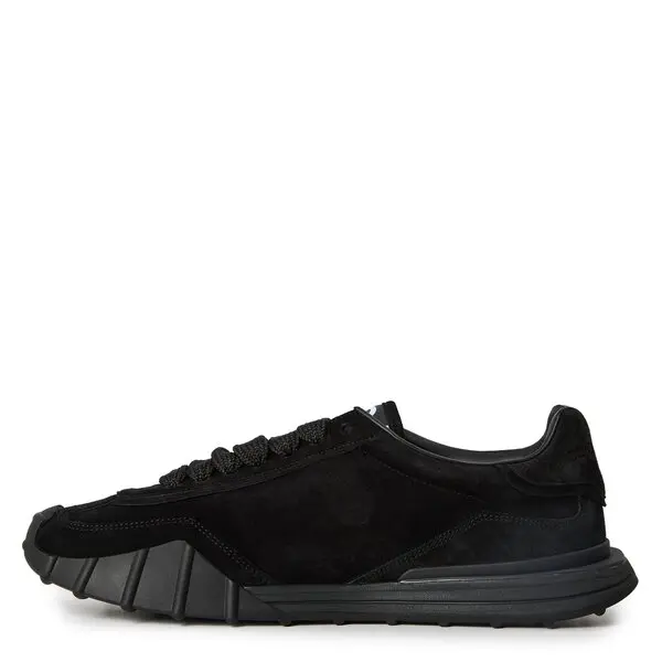 Dolce & Gabbana Allblack Suede Lowtop Shoes