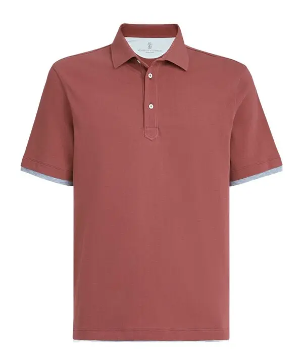 Brunello Cucinelli Short-sleeve Polo Shirt