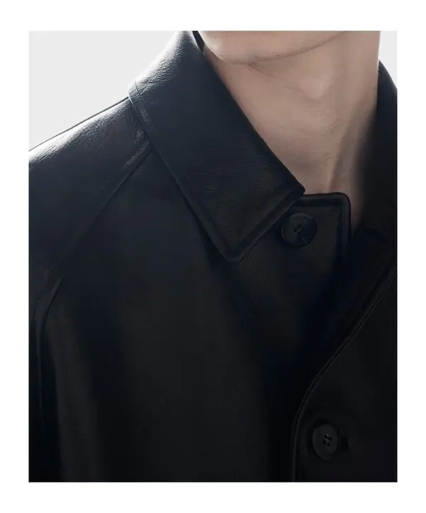 Prada Oversized Leather Coat