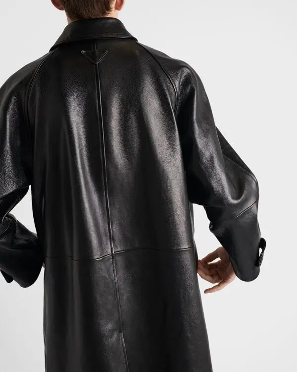 Prada Oversized Leather Coat
