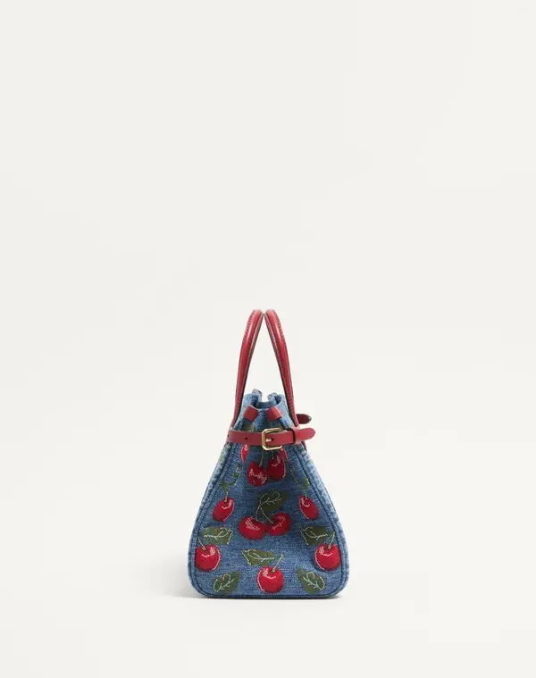 Valentino Garavani Embroidered Cherry Shoulder Bag