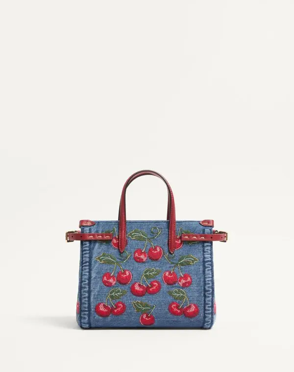 Valentino Garavani Embroidered Cherry Shoulder Bag
