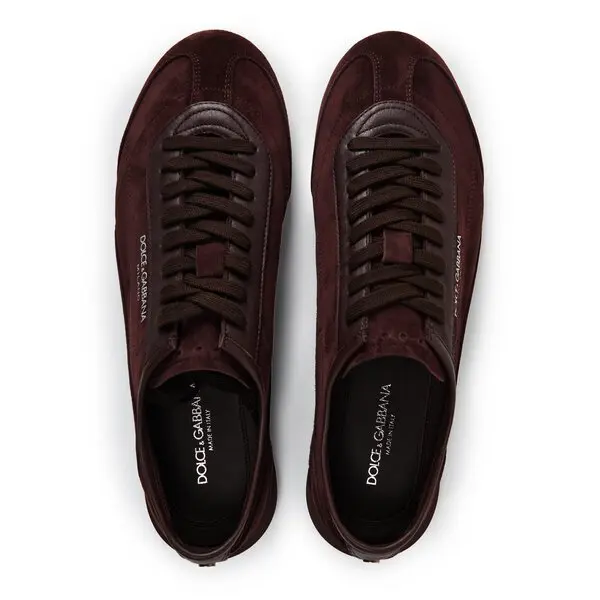 Dolce & Gabbana Dark Brown Suede Lowtop Casual Shoes