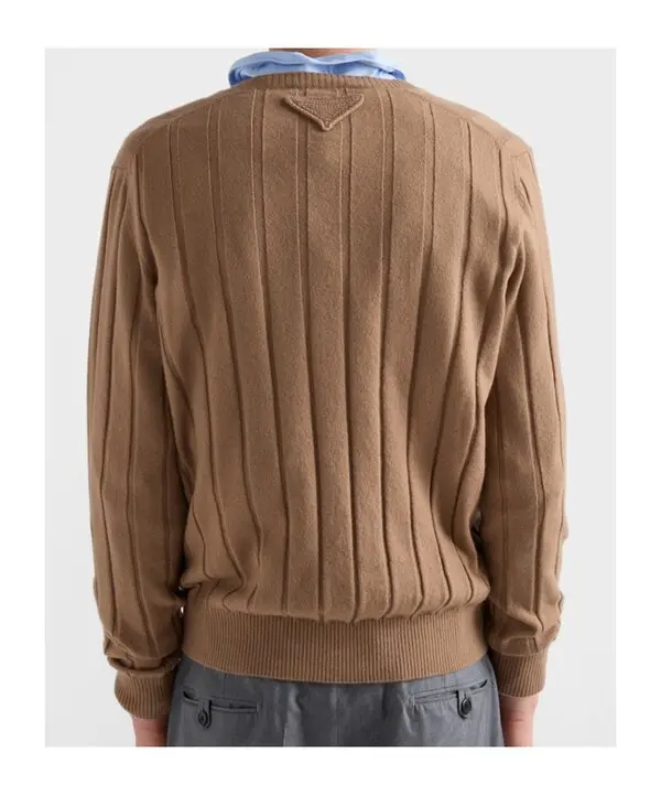 Prada Cashmere V-neck Sweater