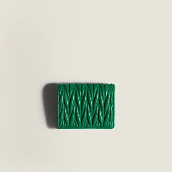 Miu Miu Small Matelassé Nappa Leather Wallet