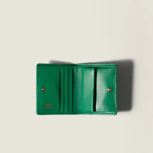 Miu Miu Small Matelassé Nappa Leather Wallet