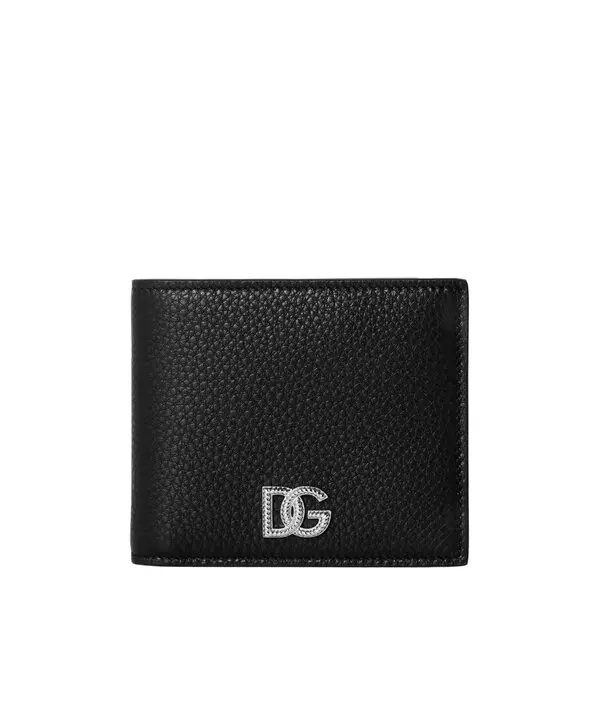 Dolce & Gabbana Solid Color Card Holder - Black