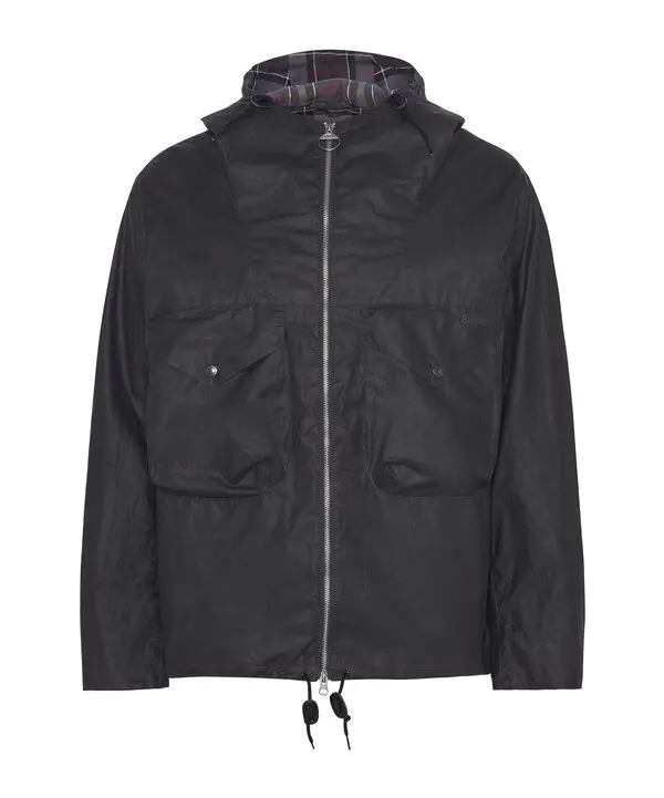 Barbour Utility Sapper Waxed Jacket With Drawstring Hood