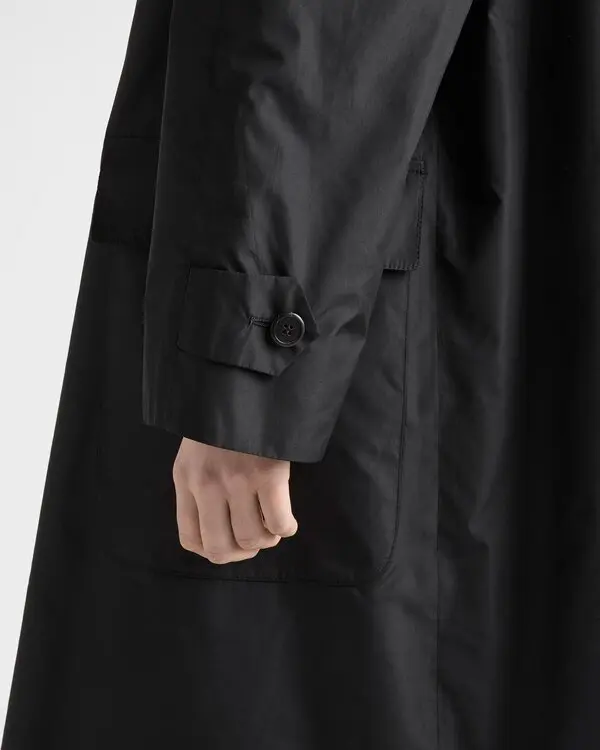 Prada Single-breasted Technical Taffeta Coat