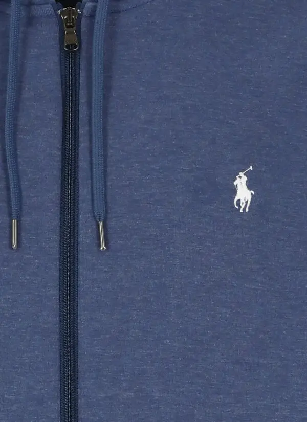 Polo Ralph Lauren Pony Embroidered Zipped Hoodie - Blue