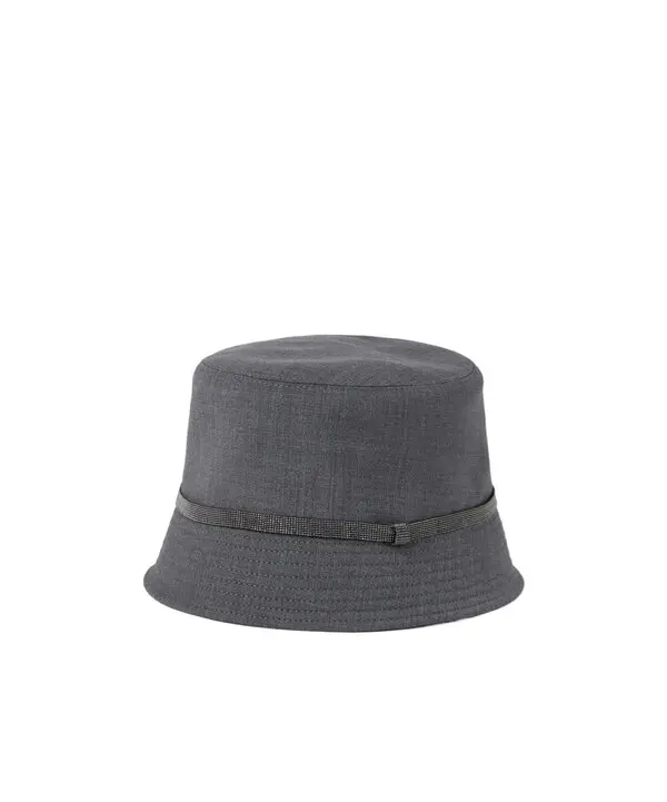 Brunello Cucinelli Monili Chain Detail Bucket Hat