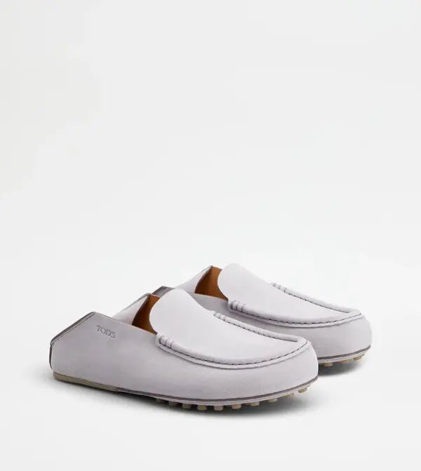 TOD'S Round Toe Loafers With Logo Detailing